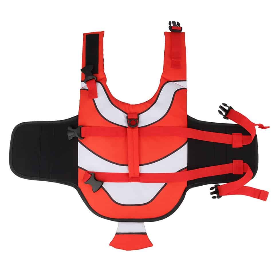 Yorkie Swimming Vest- Clownfish Dog Life Jacket For Yorkies
