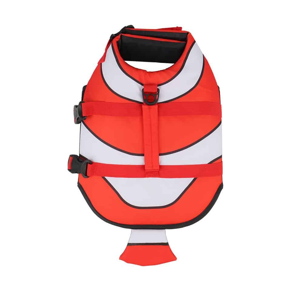 Yorkie Swimming Vest- Clownfish Dog Life Jacket For Yorkies