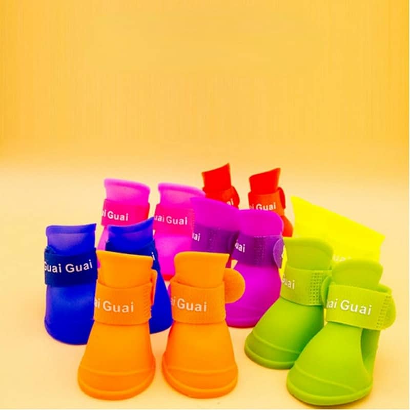 Rubber Yorkshire Terrier Shoes: Protect Their Paws From Snow