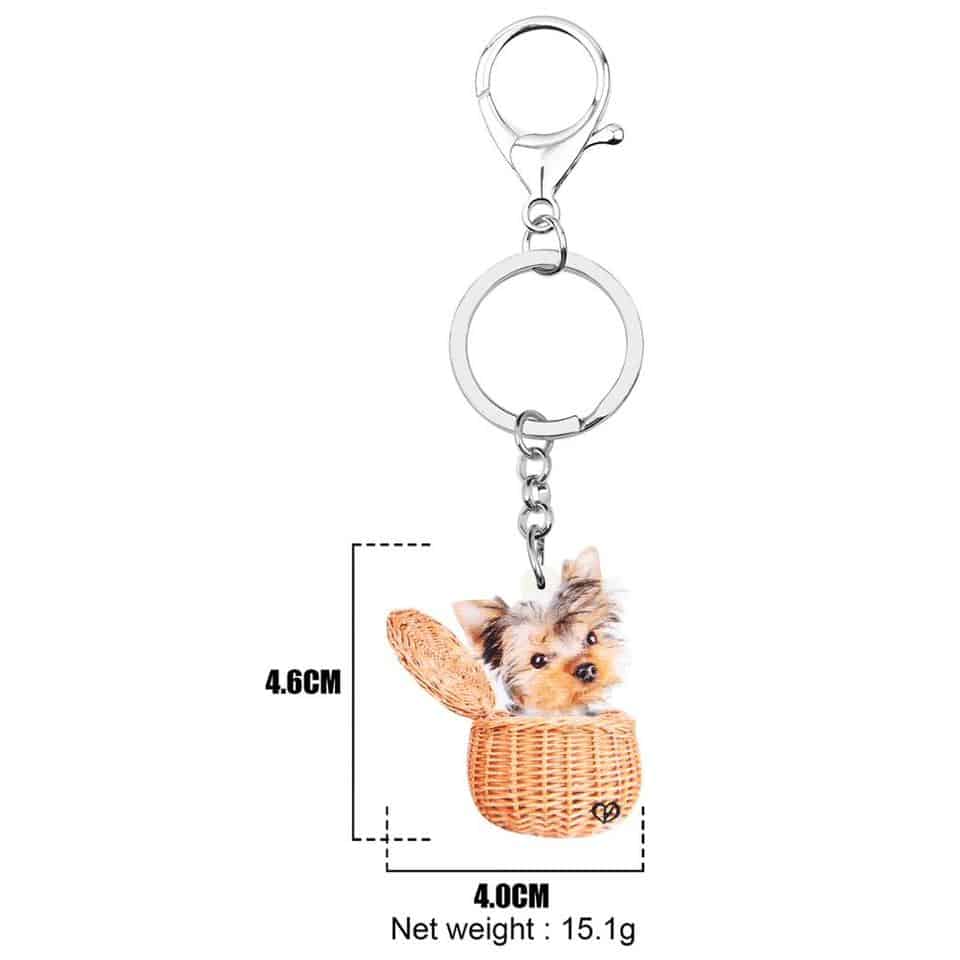Yapper Snapper Yorkie Keychain: Take Your Dog Always With You