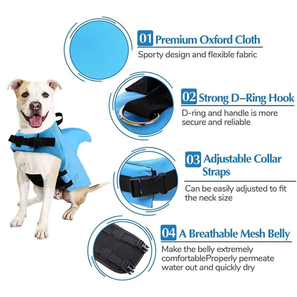 Yorkie Shark Swimming Vest: Keep Your Dog Safe In The Water
